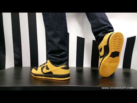 NIKE SB DUNK LOW PRO university gold university gold black 304292 706