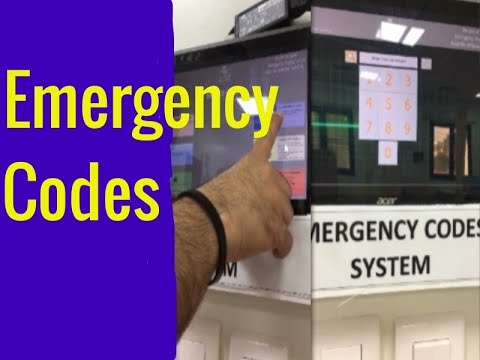 Emergency codes in MOH hospital ,Saudi Arabia