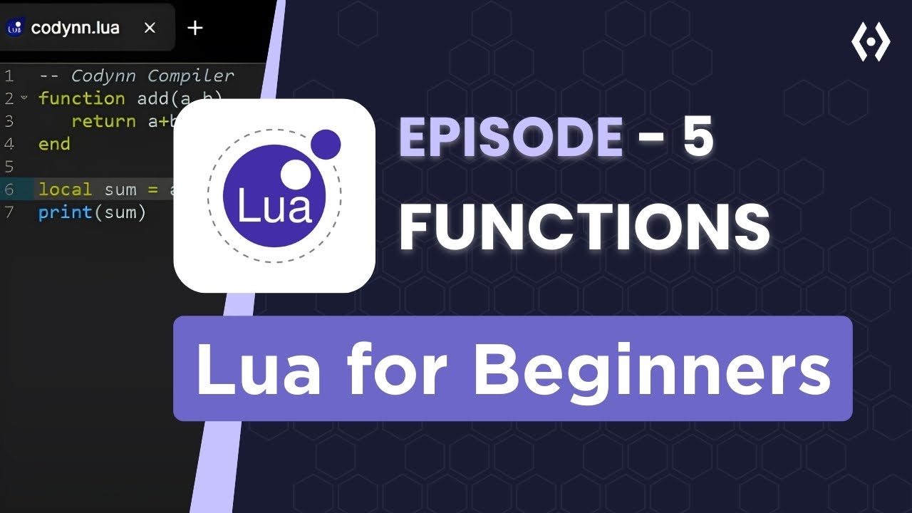 Lua Functions Explained: Define, Return Values & Recursion (Factorial Example) | Lua Tutorial Ep. 5
