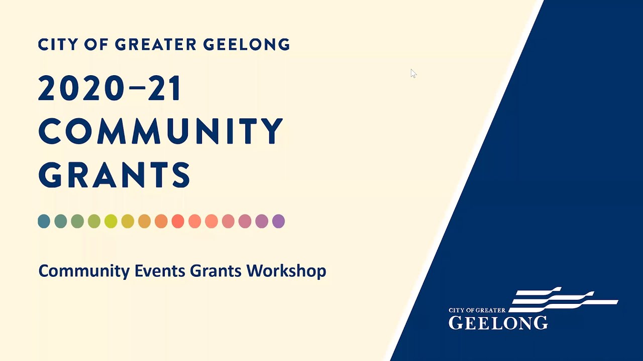 Community Events Grant Information Session