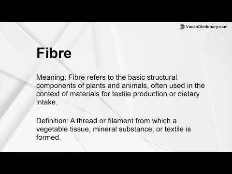 Fibre Meaning