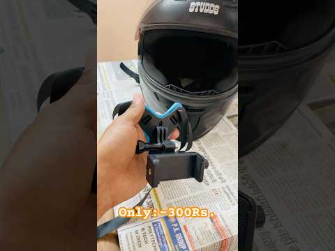 How to mount mobile phone on helmet π«΅π»#motovlogging setup installation #viralvideo #trending