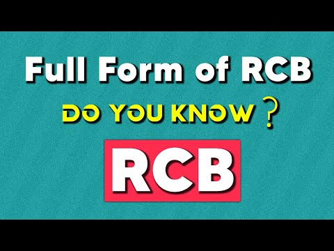Full Form of RCB | RCB in Cricket | Informative Forms