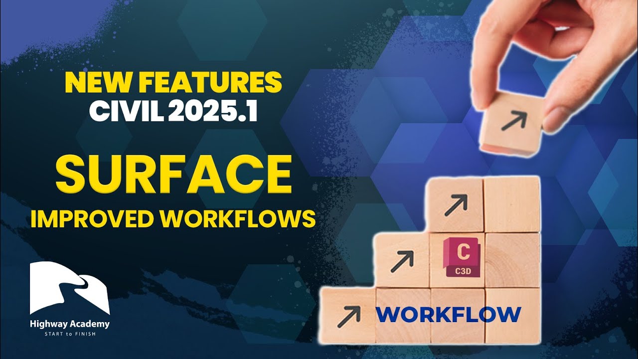 Civil 3d 2025.1 New Improved surface workflows