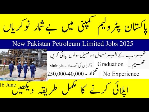 Pakistan Petroleum Limited (PPL) Multiple Jobs 2025- New Government Jobs In Pakistan- How to apply