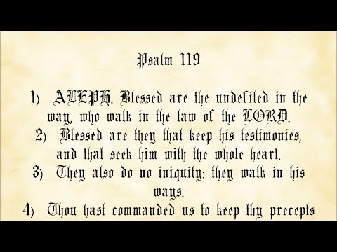 Psalm 119 - King James Authorized Version with text