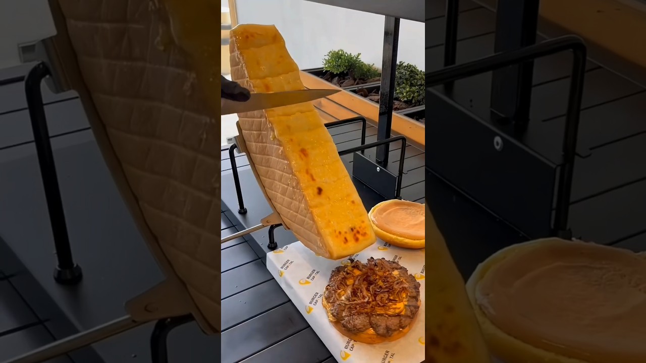 Just a touch of cheese                        #burger #cheeseburger #recipe