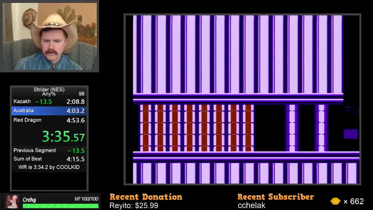 Strider NES speedrun in 4:42 by Arcus
