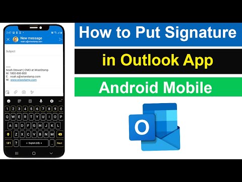 How to Add Signature in Outlook Email App on Android Mobile?