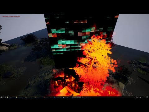 Fire propagation system (shader + BP + vfx) - Real Time VFX