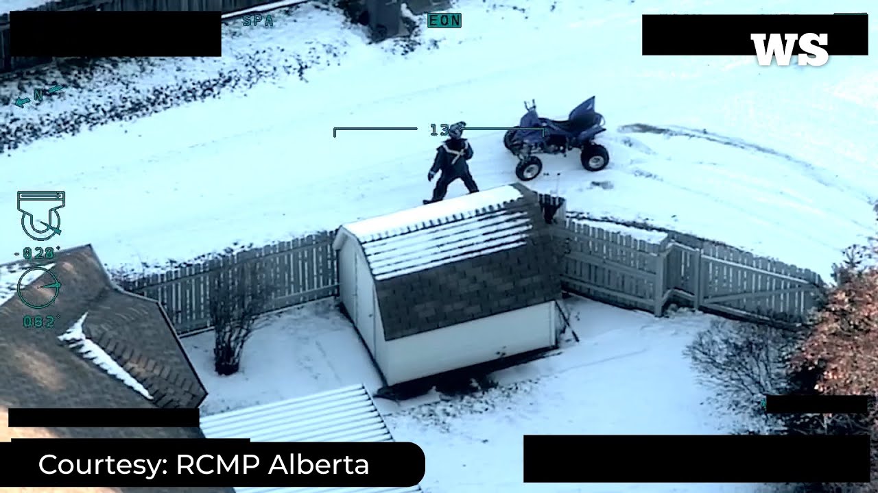 RCMP Helicopter Captures Wild ATV Chase Through Alberta—Suspect Tried to Hide in Homes