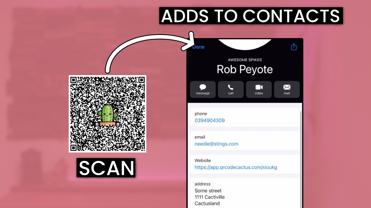 Create a vCard QR Code (Free Contact QR Code)