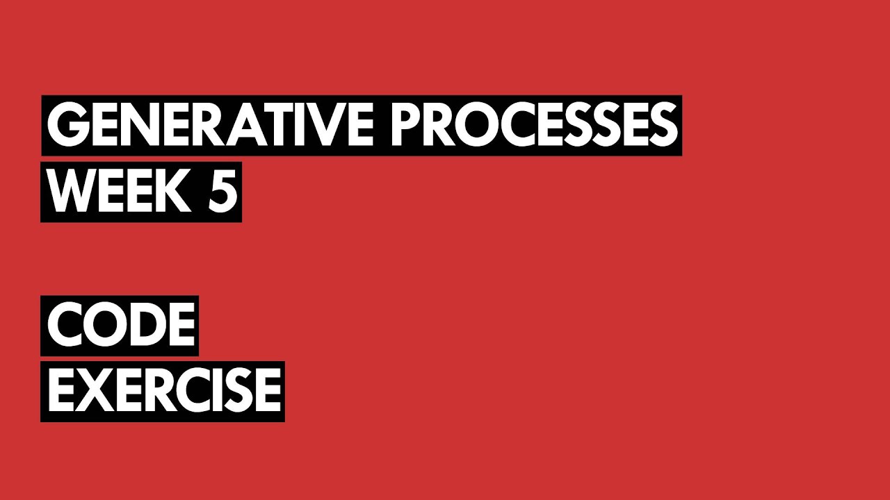 Week 5 - Code Exercise