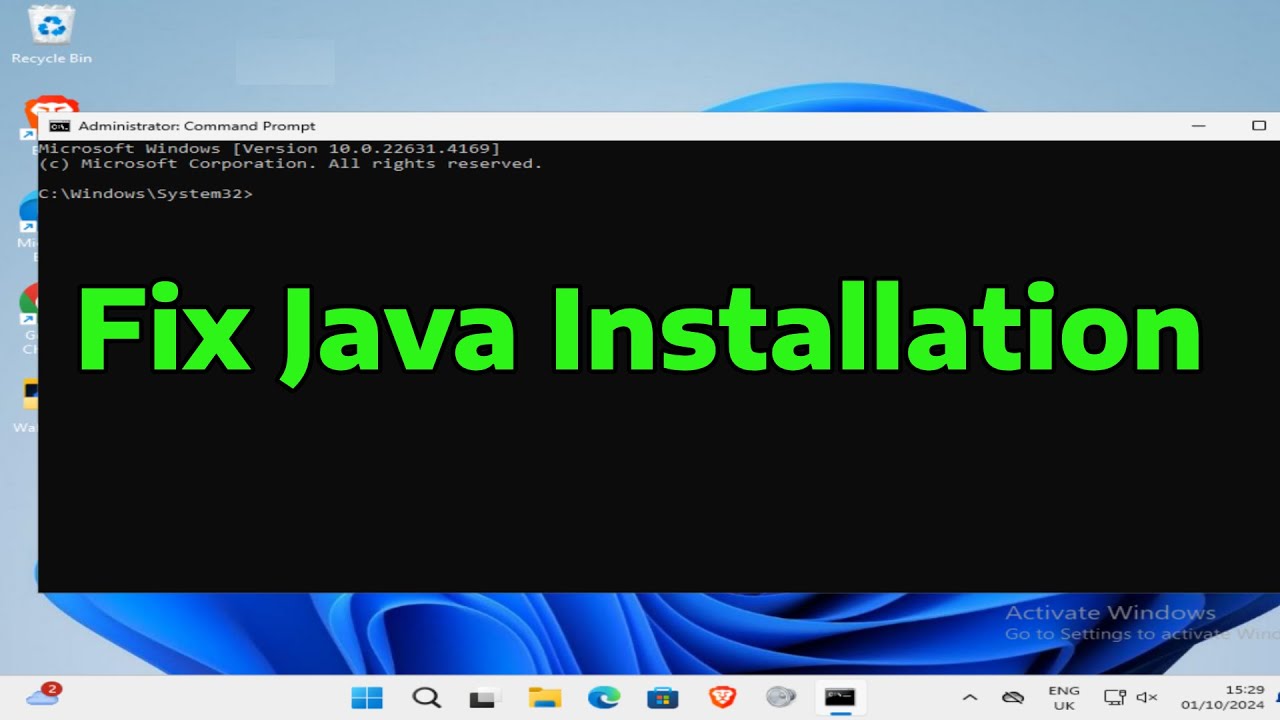 How To Fix Can't Install Java Error in Windows