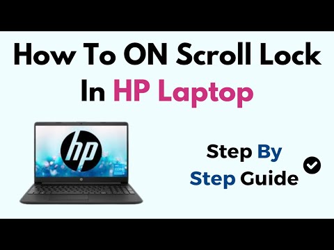 How to Turn ON Scroll Lock on HP Laptop (Windows 11) – Keyboard Shortcut & On-Screen Key Guide