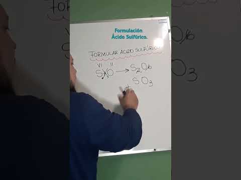 Formulación del Ácido Sulfúrico #química