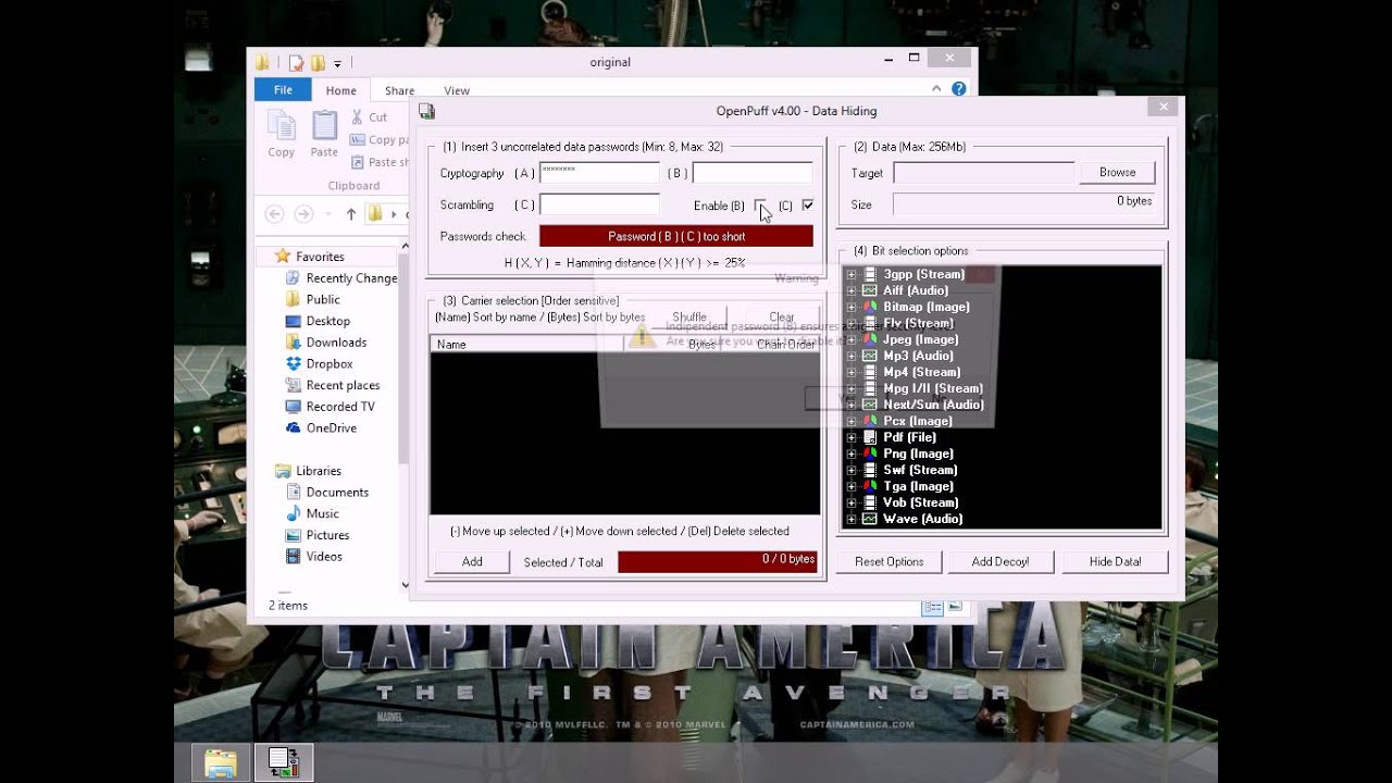 OpenPuff demo