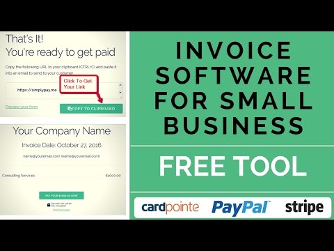 Invoice Software for Small Business - SimplyPay.me Invoicing Process [tutorial]
