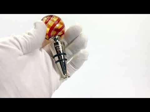 My Italian Decor - Murano Glass Bottle Stopper, Red, Handmade In Italy