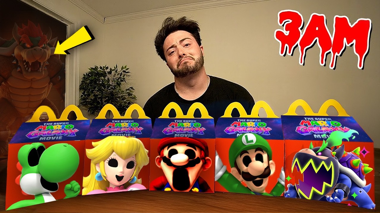 DO NOT ORDER ALL SUPER MARIO GALAXY HAPPY MEALS AT 3 AM!! (I GOT ATTACKED)