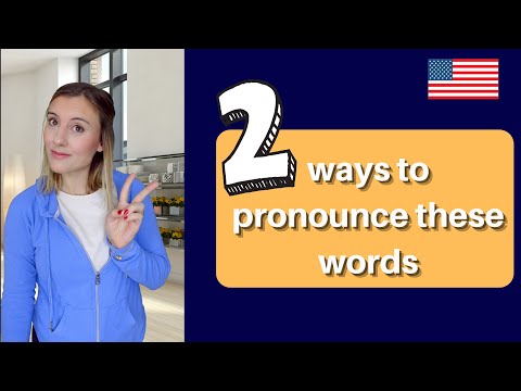 Learn English words that are pronounced 2 different ways
