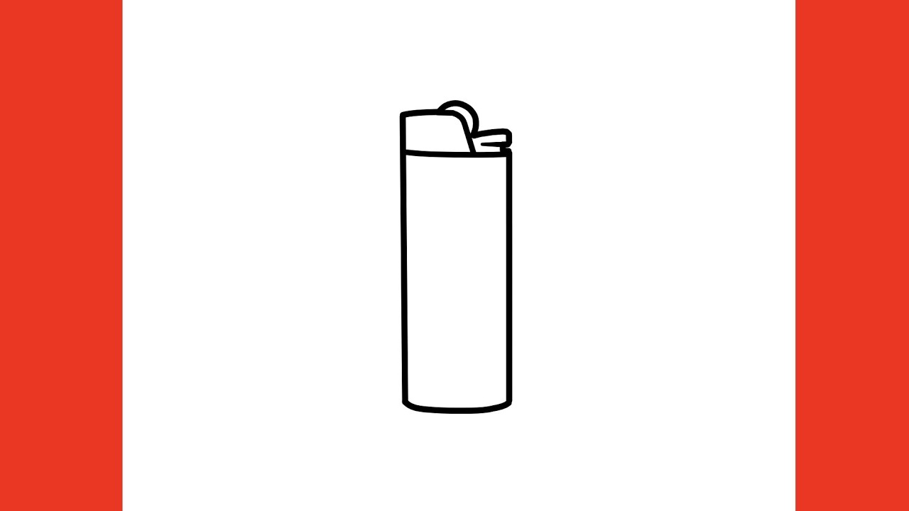 How to draw a  Lighter step by step