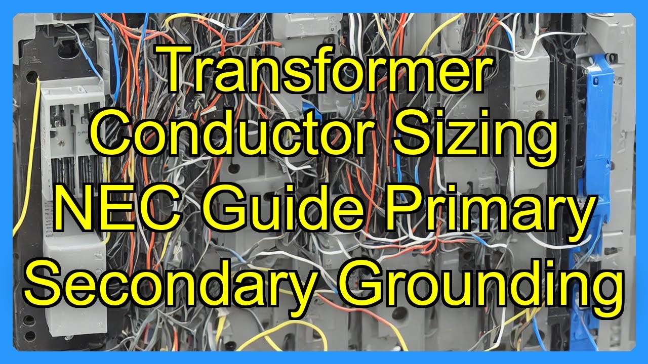 Transformer Conductor Sizing NEC Guide Primary Secondary Grounding