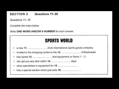 IELTS 9 Listening Test 1