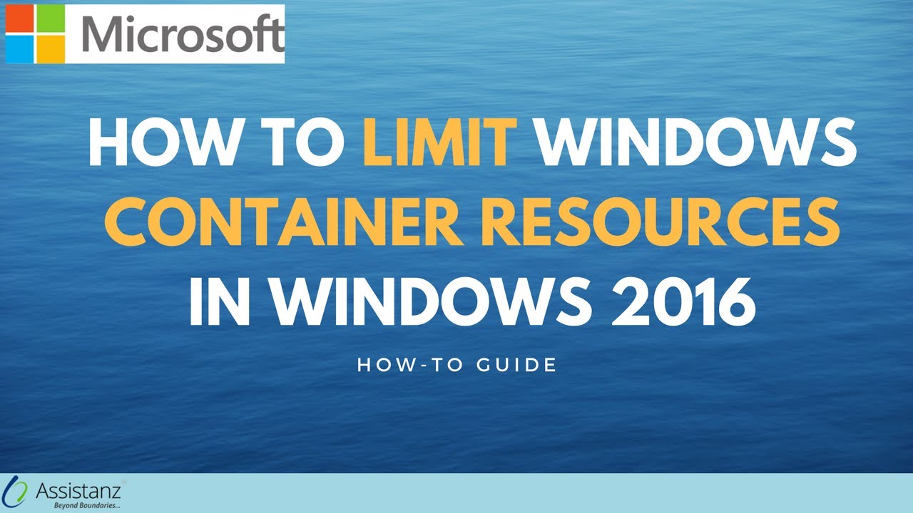 How to limit windows container resources in windows 2016