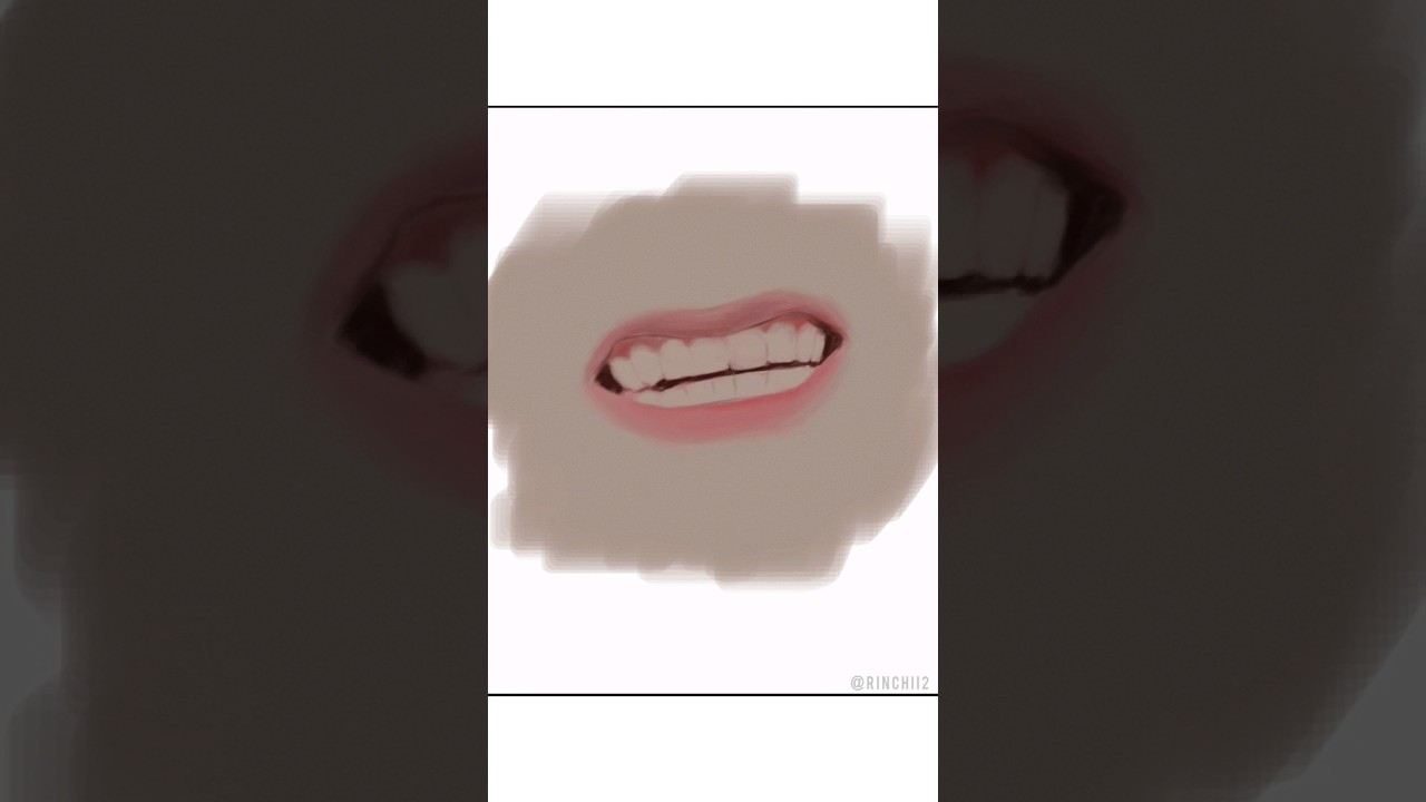 Painting realistic lips #shorts