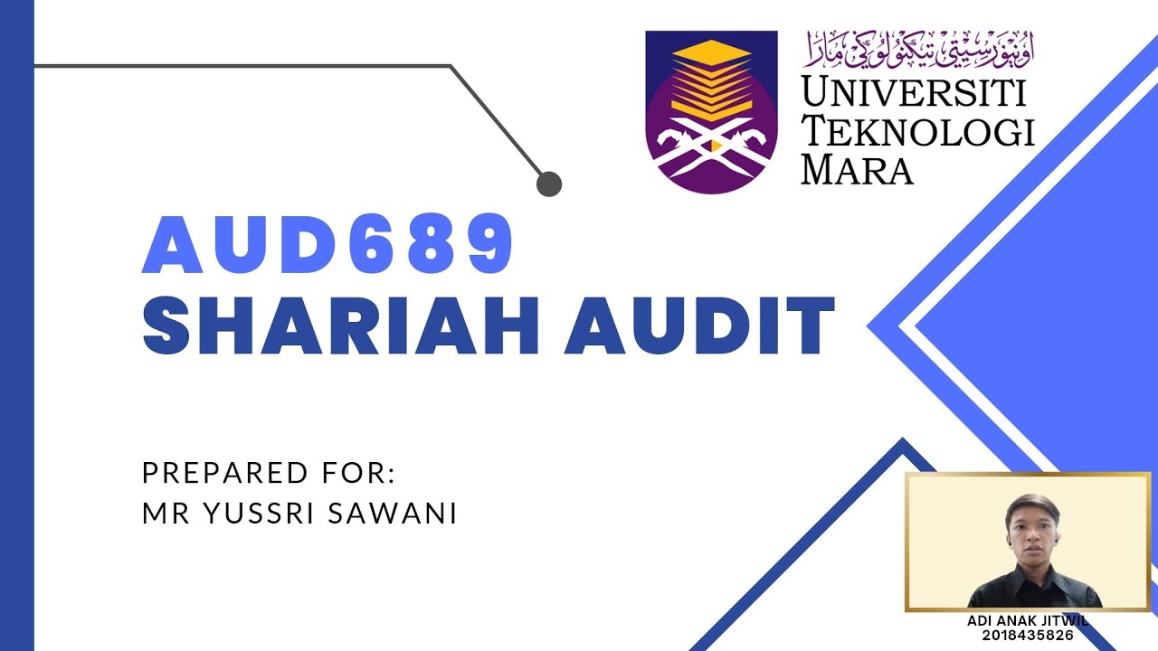 AUD689 Class Project - Shariah Audit