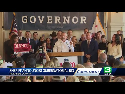 Riverside County sheriff announces run for California governor
