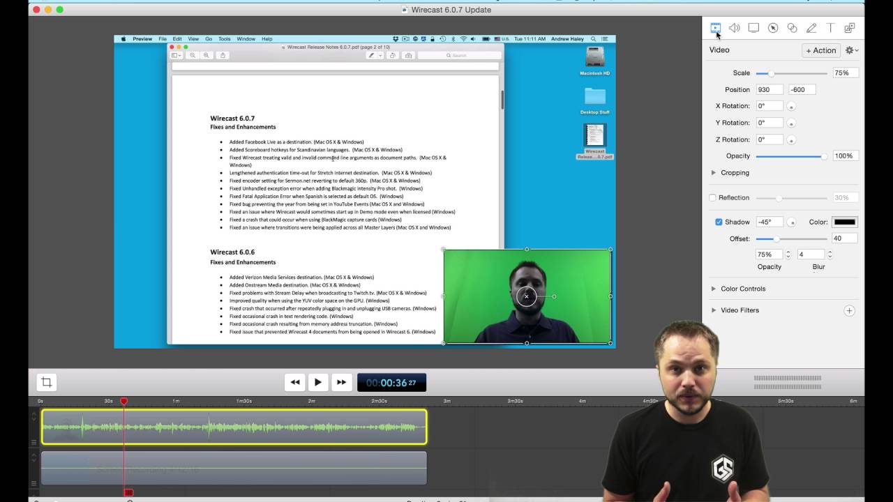 Quick Tip - Using Chroma Key in ScreenFlow