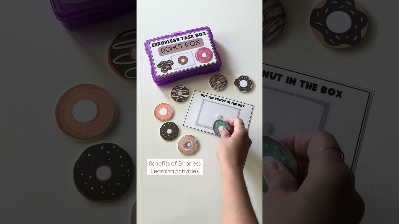 Errorless learning task boxes #preschool #specialeducation #educationalactivities #toddleractivities