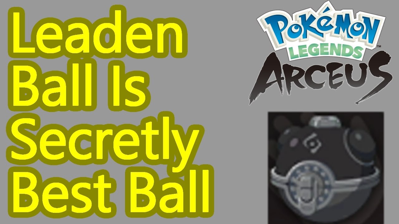 Pokemon Legends: Arceus leaden ball guide, best pokeball for completing research tasks
