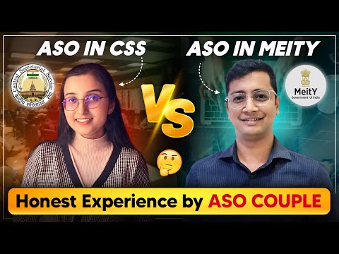*ASO in CSS* 👩💼Vs *ASO in MeitY*👨💼||Complete job details by ASO couple🔥 #ssccgl2025