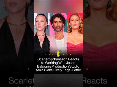 #scarlettjohanssonedit reacts on working with #justinbaldoni production studio 🎙️#actress#hollywood