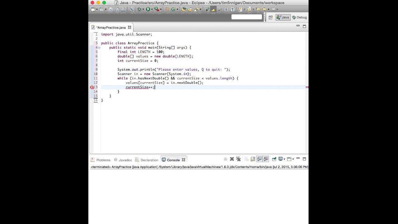 Find Largest Element in Array (Java)