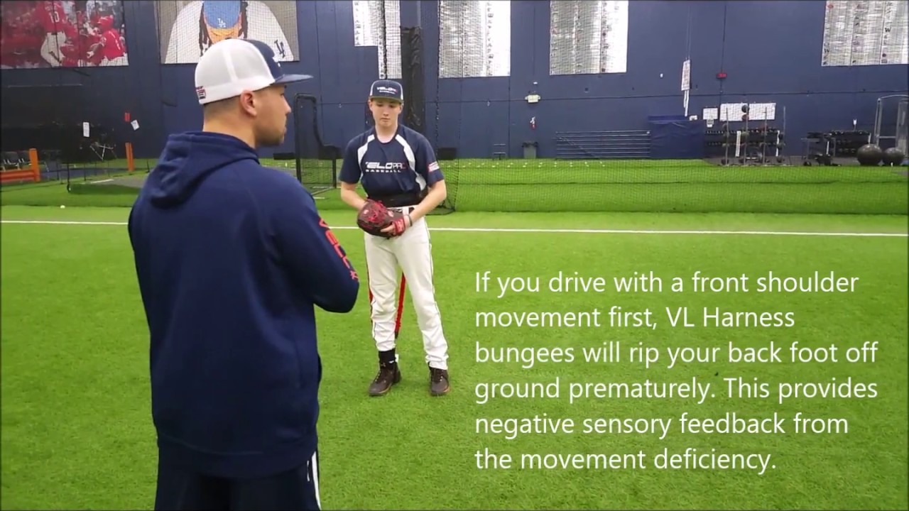 Step Through pitching drill with the VPX Harness