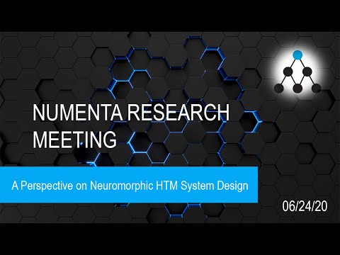 A Perspective on Neuromorphic HTM System Design - June 24, 2020