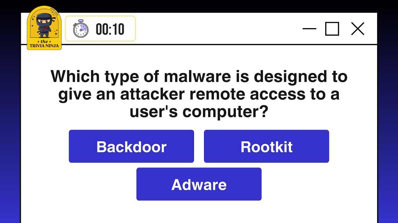 [TECH QUIZ] Computer Security - Malware
