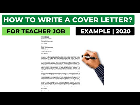 How To Write A Cover Letter For A Teacher Job? | Example