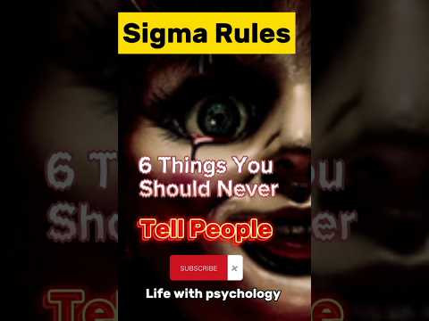 Sigma Rules๐ฅ๐ฏ| 6 Things You Should Never Tell People ๐๐ #shorts #viral #sigma