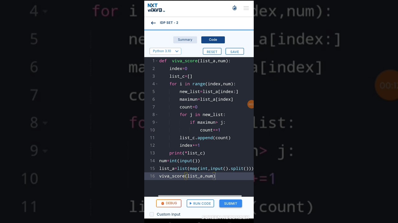 Viva Scores using CCBP Nxtwave #coding #nxtwaveccbp4 #python #programming #pythoncoding #net #code