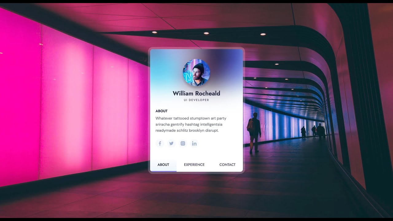 Profile Card UI | Mind-Blowing Codepen #60 #html #css #javascript #codepen #webdesign #ui #shorts