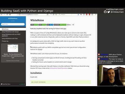 Bring in the WhiteNoise, Bring in Da Funk - Building SaaS with Python and Django #34