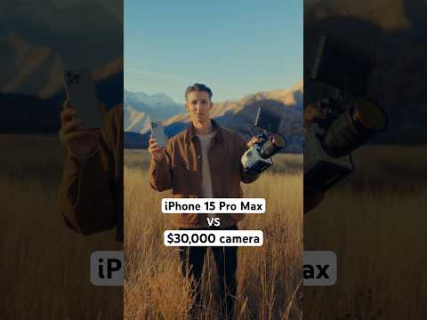 iPhone 15 Pro Max VS $30,000 Camera!