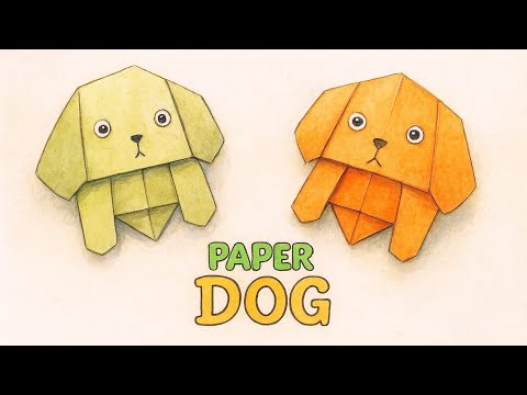 How to make Paper Dog | Origami Paper Dog
