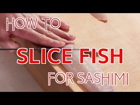 How to Slice Fish for Sashimi 【Sushi Chef Eye View】
