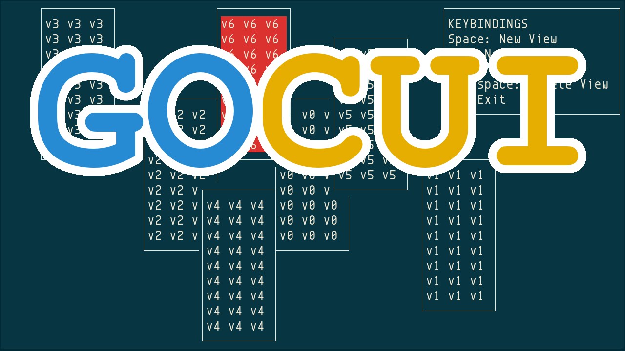 GOCUI (Go Console User Interface) examples